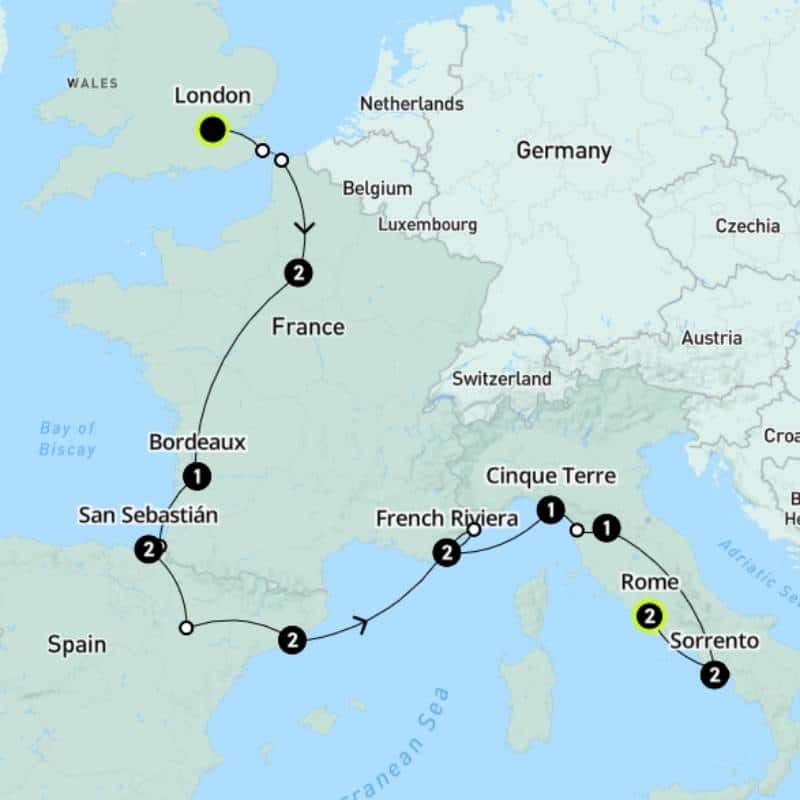 London to Rome Quest | WOLO Travel